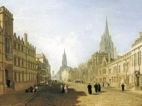 J.M.W. Turner High Street, Oxford (1810). Photo : courtoisie de l'Ashmolean.