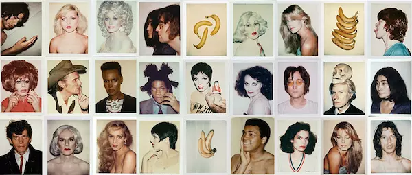 Warhols polaroids inkluderade popikoner som Debby Harry, Mick Jagger, Mohammad Ali och Jean-Michel Basquiat. Foto: itscoolthat.com