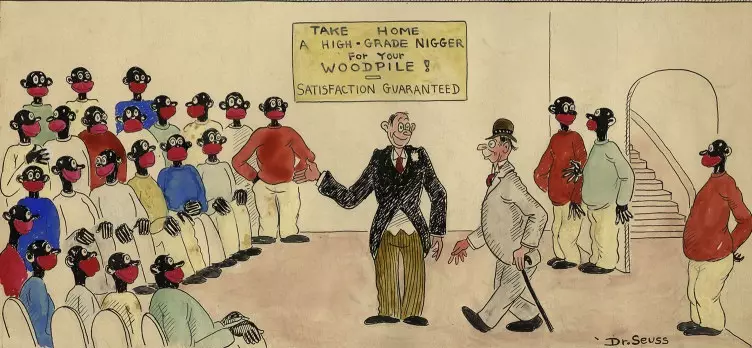 Dr. Seuss, doorsnede van 's werelds meest welvarende warenhuis, 1929. Met dank aan Nate D. Sanders Fine Autographs & Memorabilia, Los Angeles.