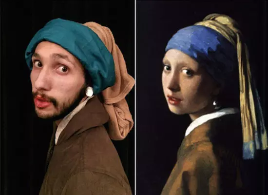 İnci Küpeli Kız (1665) Johannes Vermeer ve Fools Do ArtFotoğraf aracılığıyla: Fools Do Art