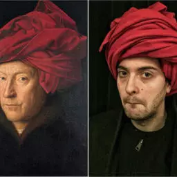 Retrato dun home nun turbante (1433), de Jan van Eyck e Fools Do ArtFoto vía: Fools Do Art