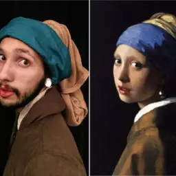 Girl with the Pearl Earring (1665) af Johannes Vermeer og Fools Do ArtFoto via: Fools Do Art