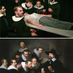 The Anatomy Lesson of Dr. Nicolaes Tulp (1632), saunia e Rembrandt ma Fools Do ArtPhoto e ala mai: Fools Do Art