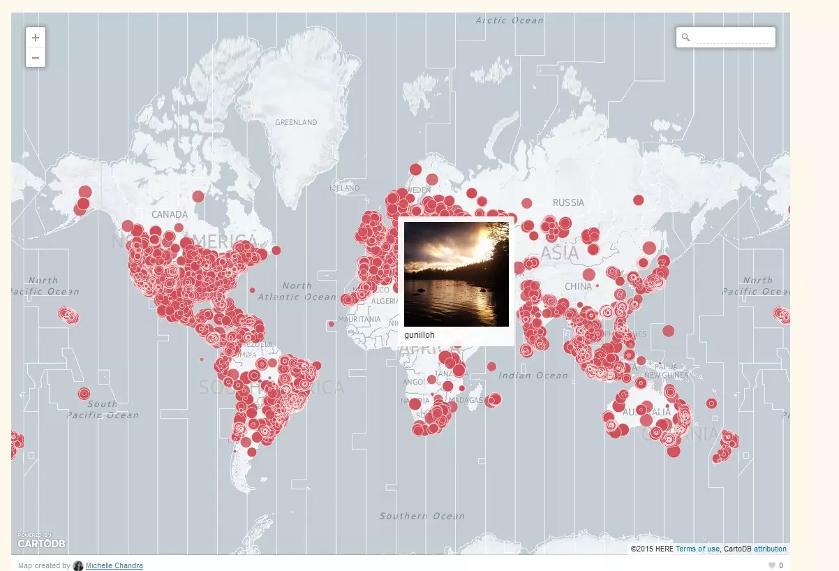 Zonsondergangen over de hele wereld op Instagram-