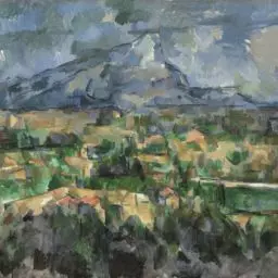 Paul Cézanne, Sainte-Victoire Dağı (1902-04). Fotoğraf: Philadelphia Sanat Müzesi'nin izniyle.