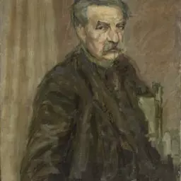 Marcel Duchamp, Gustave Candel apjának portréja (1911–12). Fotó: a Philadelphiai Művészeti Múzeum jóvoltából.