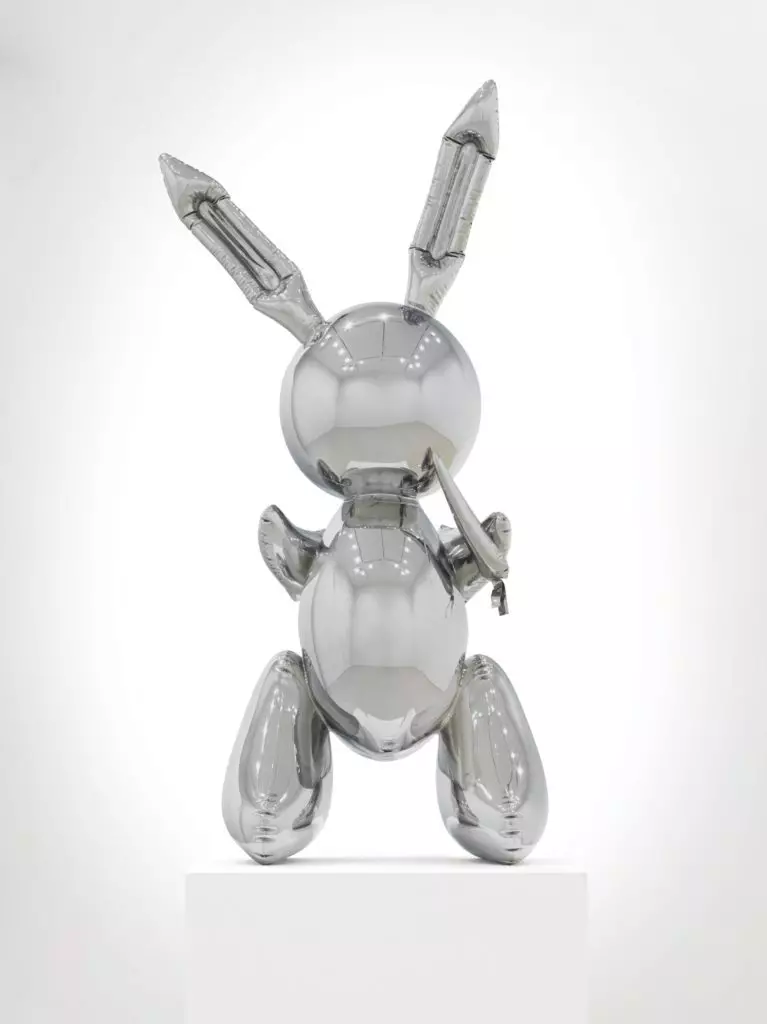 Jeff Koons, Coinín (1986). Le caoinchead ó Christie's Images Ltd.