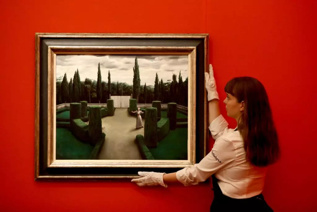 Pyke Koch, Florentijnse tuin (Florentine Garden) (1938). Sotheby's үчүн Tristan Fewings/Getty Images тарткан сүрөт.