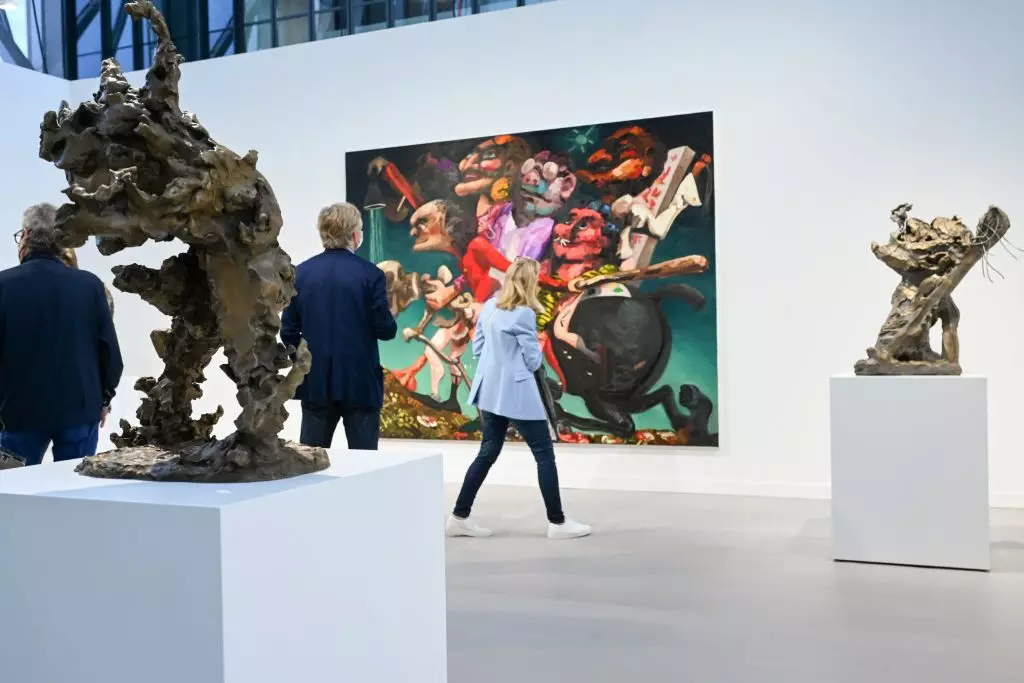 Frieze New York, 5 Mayıs 2021 Çarşamba günü Hudson Yards'daki Shed'de açıldı. Casey Kelbaugh'un fotoğrafı.