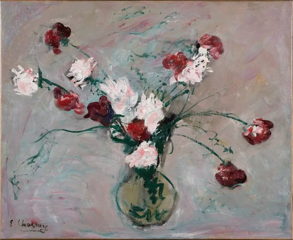 Emilie Charmy, Vase de fleurs (1925)။ Connaught Brown ၏ ရည်ညွှန်းချက်။