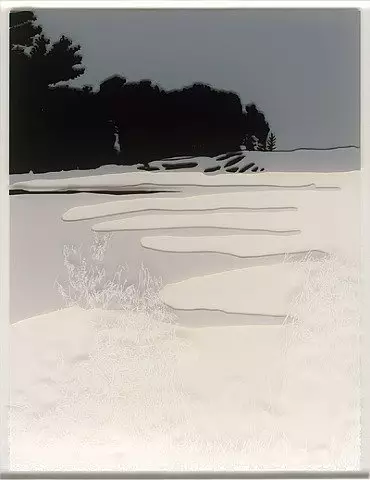 Tina Tahir, Winterlandschaft (Motiv Chanel) (2012). Väljaanne Domberger loal.