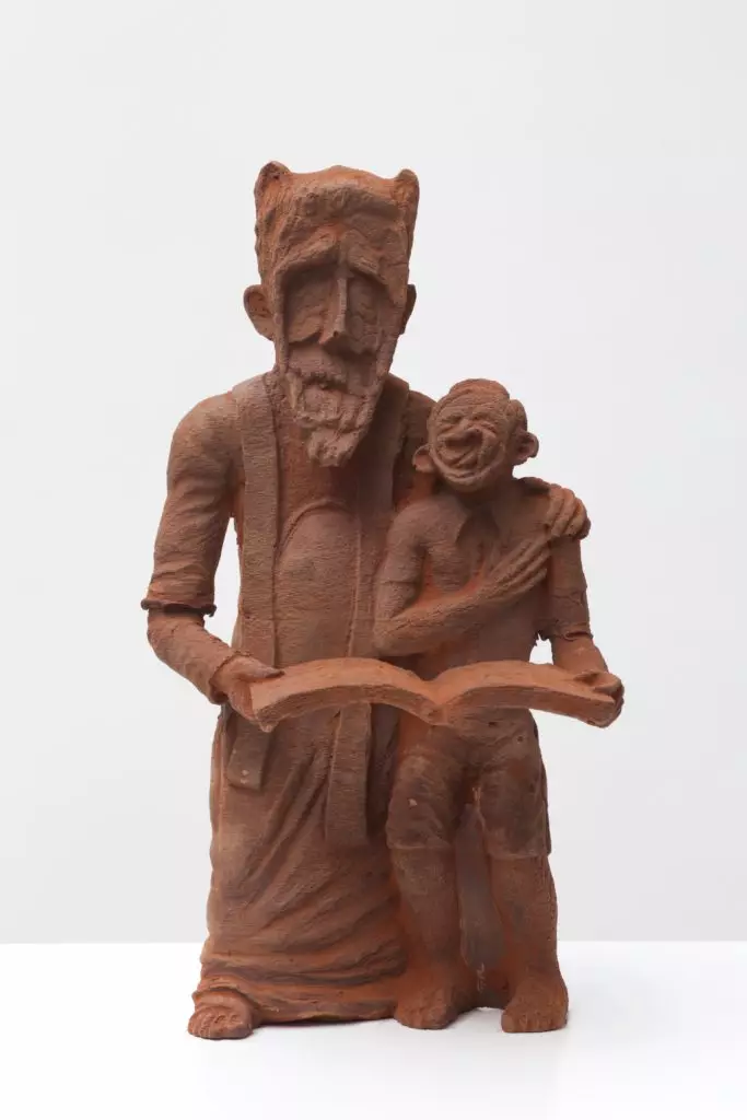 Cedrick Tamasala, How My Grandfather Survied (2015)۔ بشکریہ Sculpture Center.