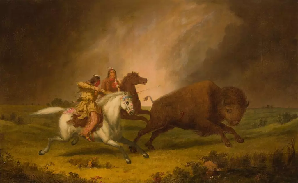 Paul Kane, Assiniboine Hunting Buffalo (circa 1855). Schätzen $2,500,000-3,500,000.