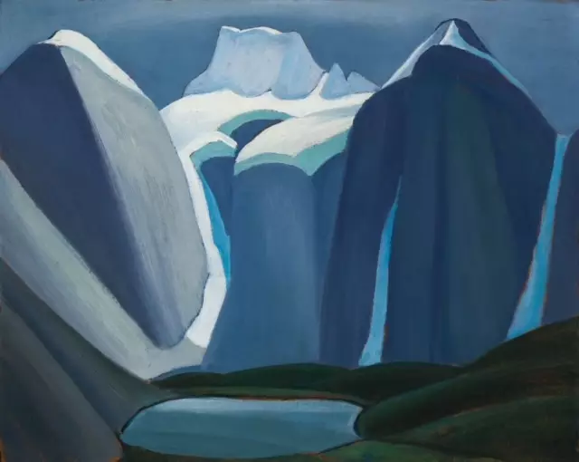 Lawren Harris, frá Sentinel Pass Above Moraine Lake, Rocky Mts.