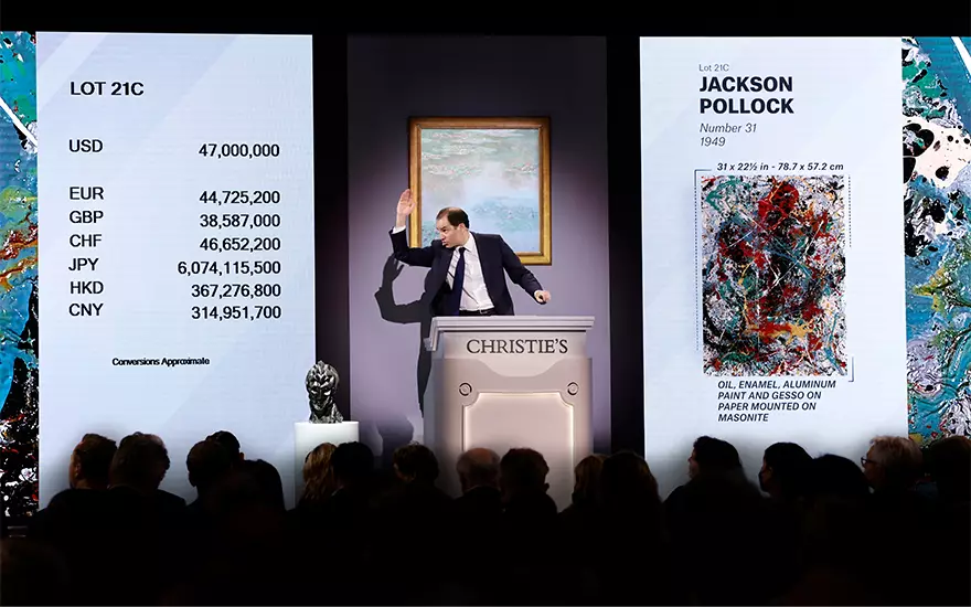 Christie's Rakes mu $831 Miliyoni mu A Double-Header Art Auction, pafupifupi theka la omwe adachokera ku Anne Bass Collection.