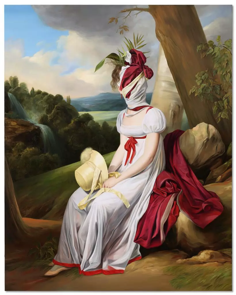 Ewa Juszkiewicz, Portrait of a Lady (Eftir Louis Leopold Boilly) (2019). Með leyfi Christie's Images, Ltd.