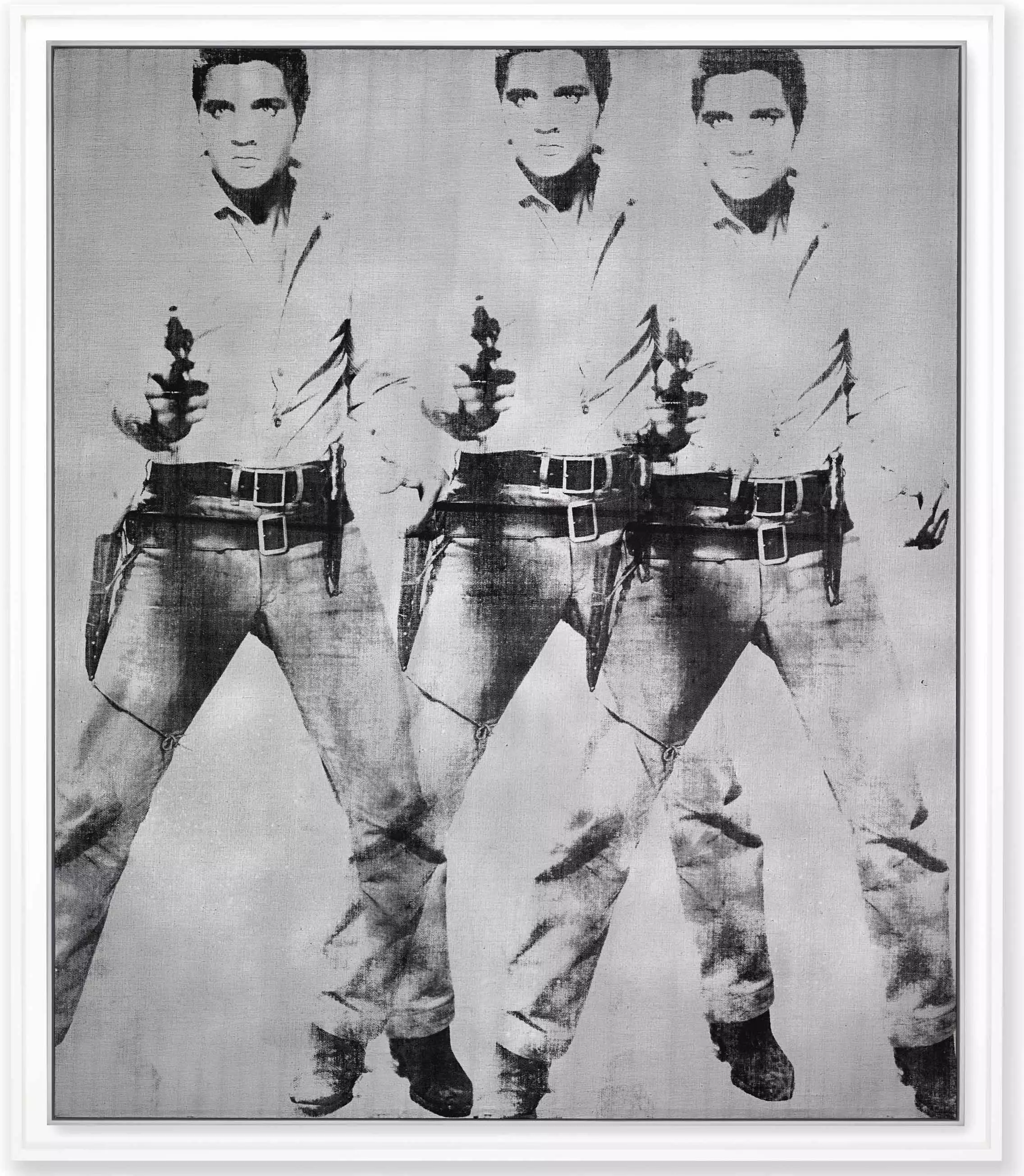 Andy Warhol, Triple Elvis [Type Ferus] (1963). Avec l'aimable autorisation de Christie's Images, Ltd.