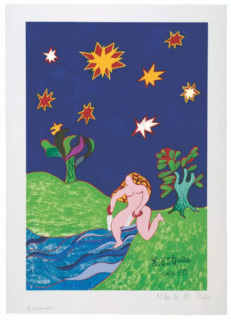 Niki de Saint Phalle. L'Estrella Carta No. XVII (Nyota). 1997. © 2021 Niki Charitable Art Foundation