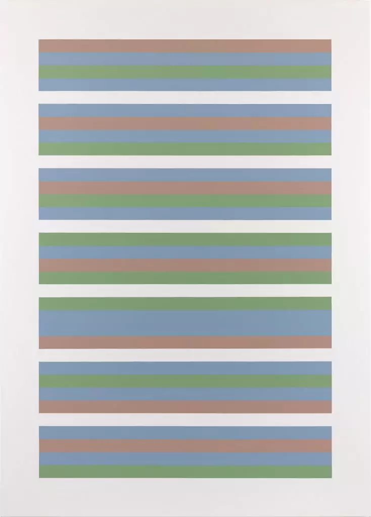 A nutup tina Bridget Riley,