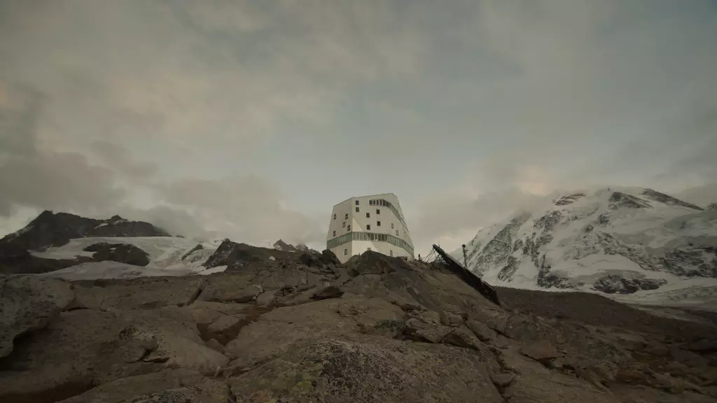 The Monte Rosa Hut residency. Photo courtesy La Prairie.