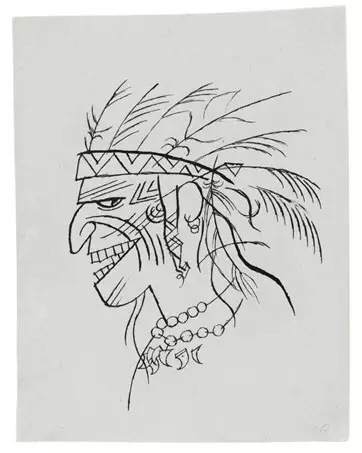 George Grosz, Indianer. Courtesy of Galerie Ludorff.