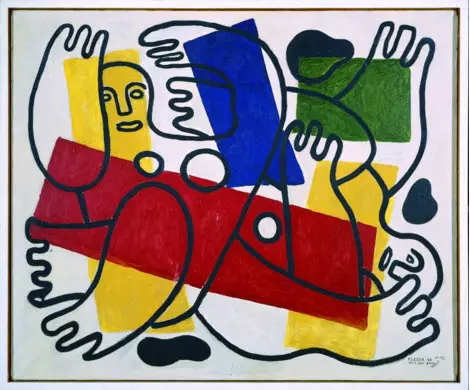 Fernand Léger, Los buzos (1943). Cortesía del Museo Ludwig.