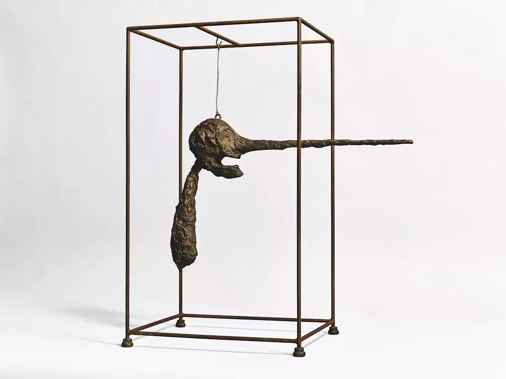 Alberto Giacometti, Le Nez Waxa uu ku dhashay 1947; Noocan waxa uu uuraysatay 1949 waxana la tuuray 1965. Lahaanshaha sawirka Sotheby's.