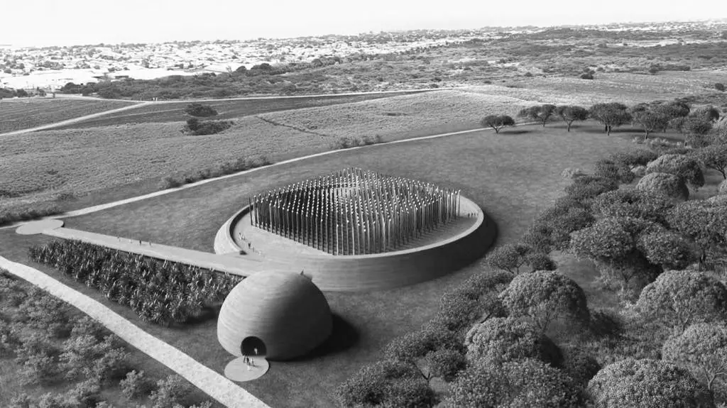 Newton Enslaved Burial Ground Memorial .© David Adjaye Associates.