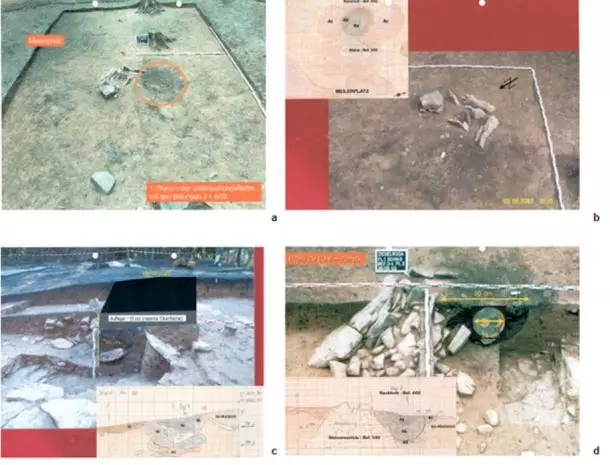 Utgraving av en plyndringsgrop der Nebra Sky Disc sies å ha blitt oppdaget. Bilder med tillatelse fra Goethe University Frankfurt og Ludwig-Maximilian University i München.