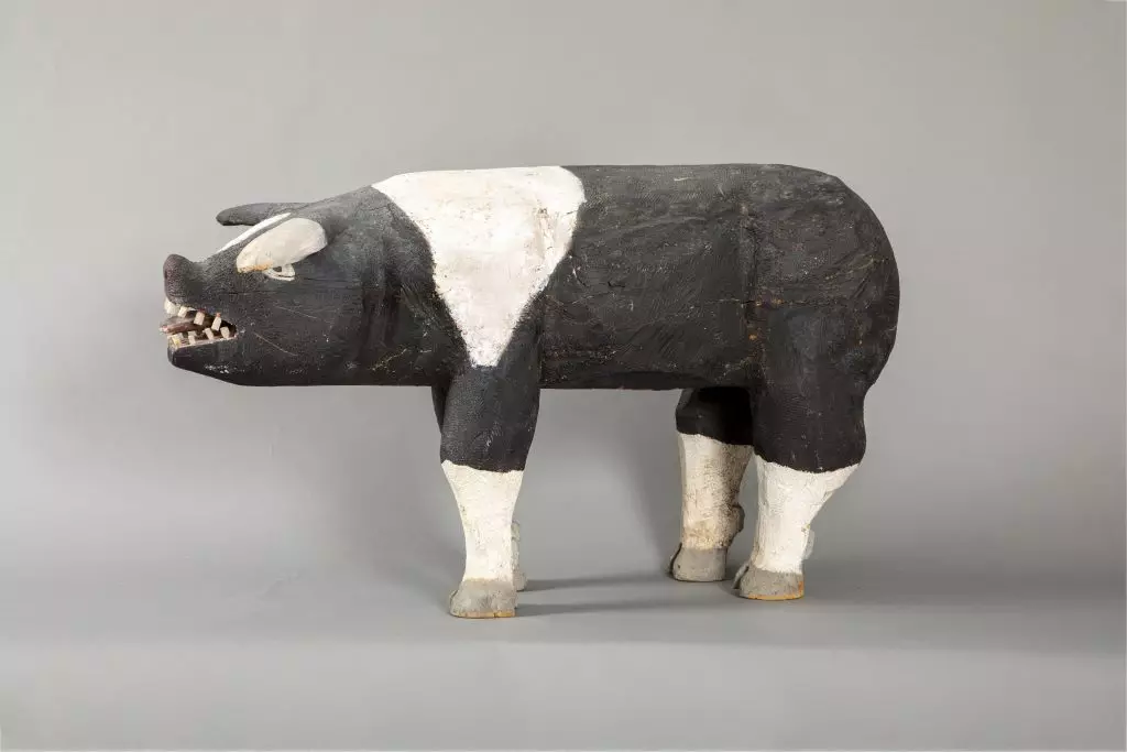 Felipe Benito Archuleta, Boar. Mufananidzo nerubatsiro rweAmerican Folk Art Museum, New York.