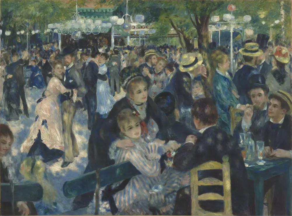 Auguste Renoir Le bal du Moulin de la Galette 1876. Huile sur toile 131 x 175 cm Musée d’Orsay © Rmn-Grand Palais / Hervé Lewandowski