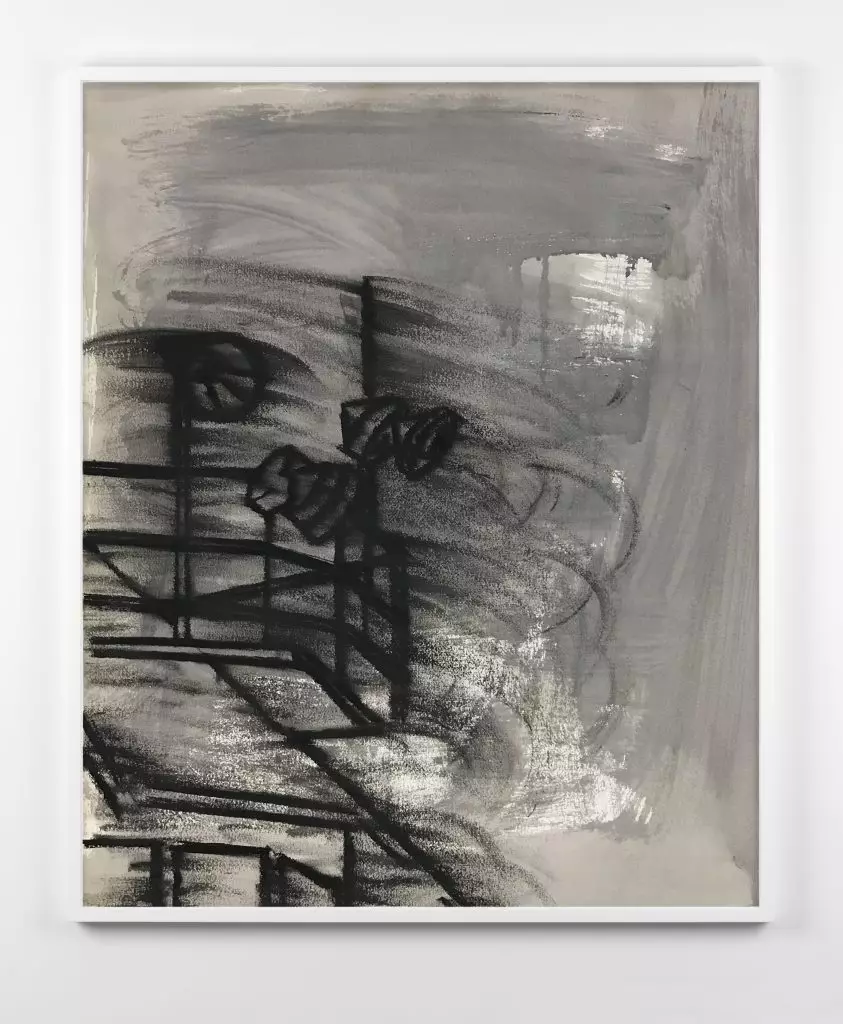 Gary Simmons, Untitled (Tháp canh số 4) (2019) Cho phép nghệ sĩ và Phòng trưng bày Simon Lee.