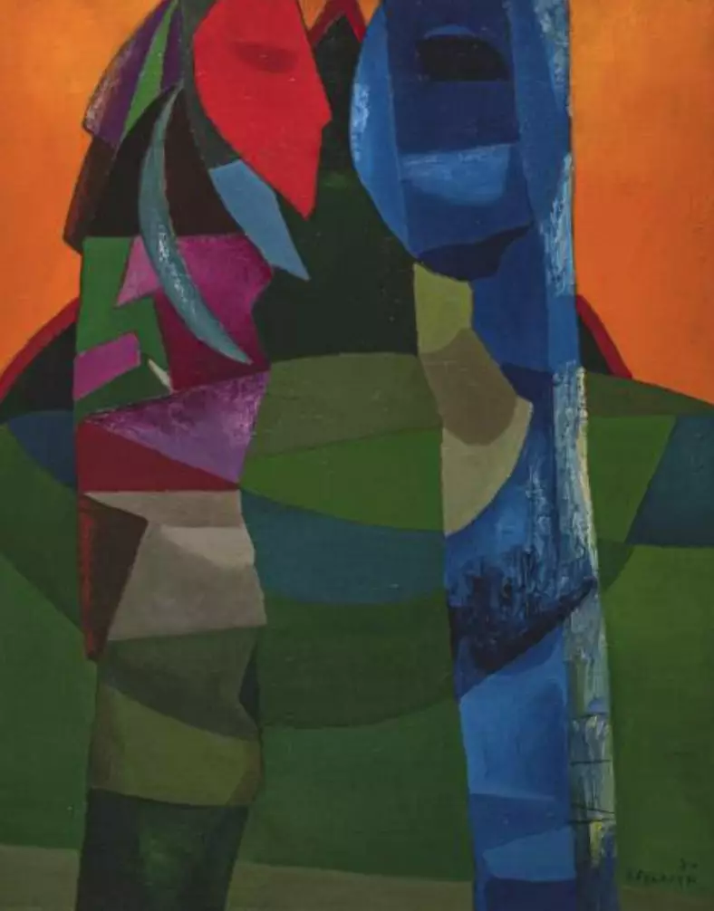 Felrath Hines, Totem (1950). Mark Borghi Fine Art jóvoltából.