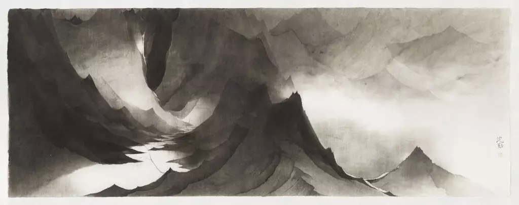 Shen Qin, Monotone Mountains 07 (2017). Fa'aaloaloga a Holly's International Auction.