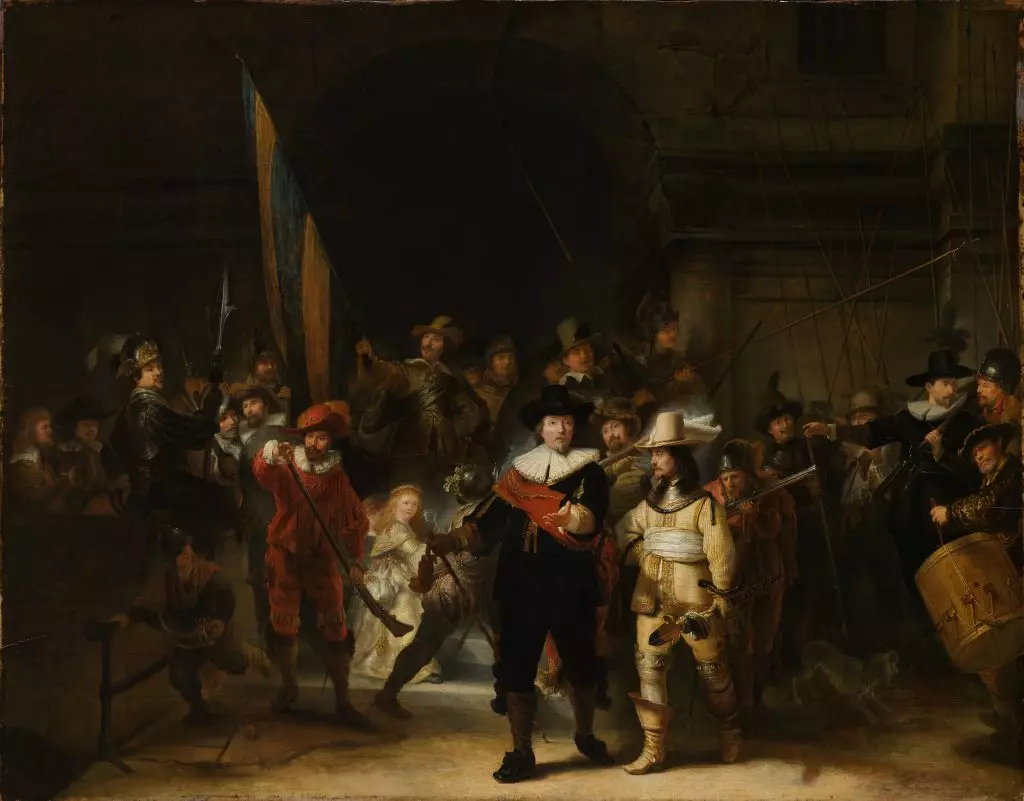 'Night Watch' Rembrandt sing dihormati dipotong supaya pas liwat lawang. Kanthi A.I., Sampeyan Bisa Deleng Kabeh Sapisanan sajrone 300 Taun 5902_3