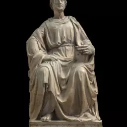 Nanni di Banco, Saint Luc l'Évangéliste, (1408–13). Photo : Antonio Quattrone, © Opéra de Santa Maria del Fiore.