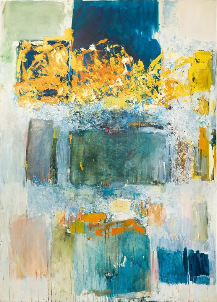 Joan Mitchell, La linea della rottura (1970–71). Foto di Clint Jenkins; collezione privata; ©tenuta di Joan Mitchell.