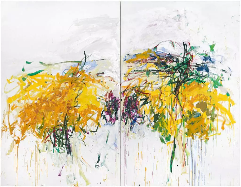 Joan Mitchell, គ្មានចំណងជើង (1992) ។ រូបថតផ្តល់សិទ្ធិដោយ Cheim and Read, New York, Komal Shah and Gaurav Garg Collection, ©estate of Joan Mitchell.