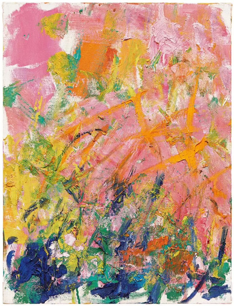 UJoan Mitchell, uPetit Matin (1982). Isithombe ngu-Ian Lefebvre; iqoqo langasese; ©indawo ka-Joan Mitchell.