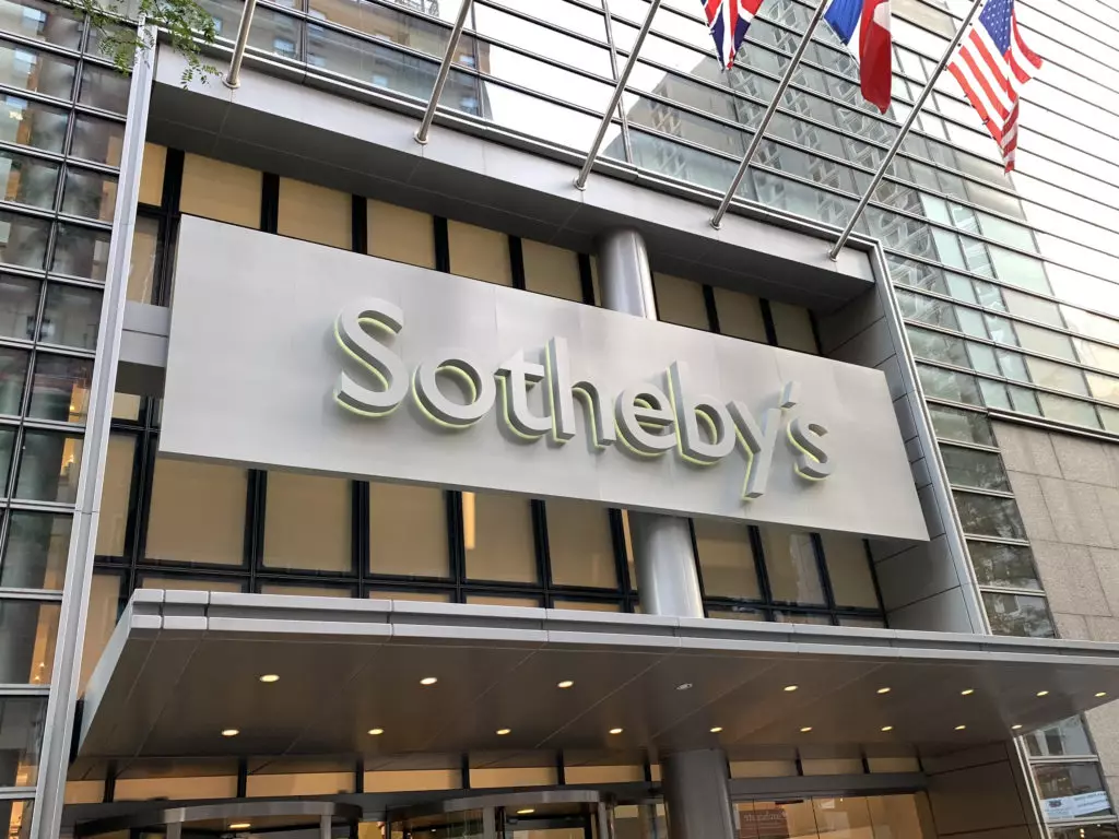 A view outside Sotheby's in New York City. Photo by Noam Galai/Getty Images.