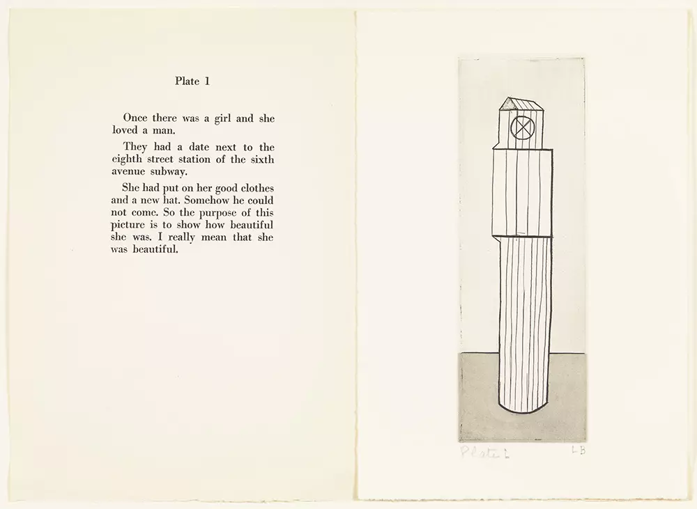 Louise Bourgeois dia nanjavona tao anaty fahanginana feno Plate 1, (194–2005)Collection Glenstone, Potomac, Maryland. © The Easton Foundation/VAGA, NY, sary: Christopher Burke.