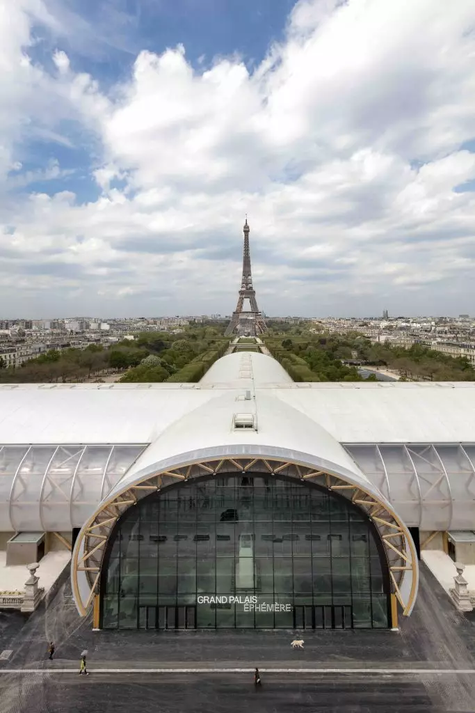 Le Grand Palais Éphémère, Marso laukai, Paryžius. „Wilmotte & Associés Architectes“. Nuotrauka © Patrick Tourneboeuf/RMN_GP/Paris 2024/Tendance Floue.