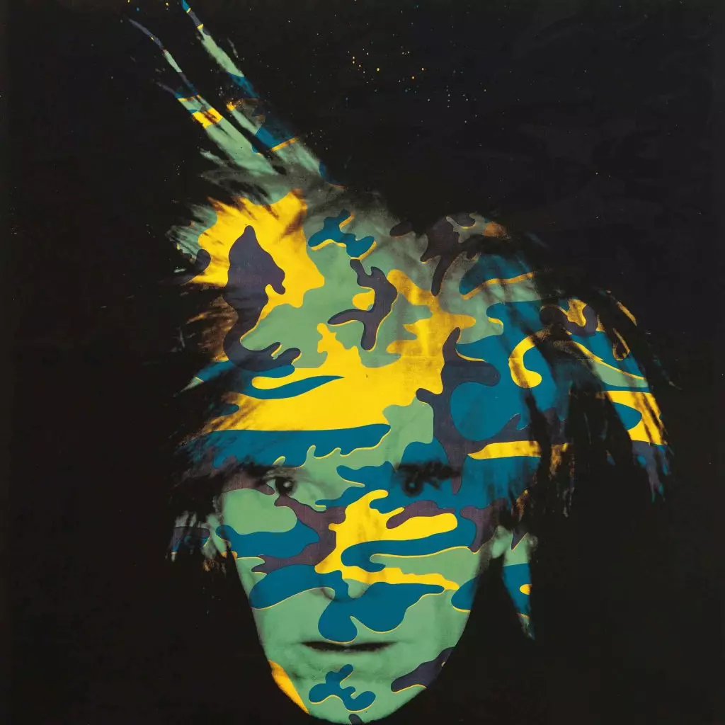 Andy Warhol sjálfsmynd (1986). Kurteisi: Sotheby's