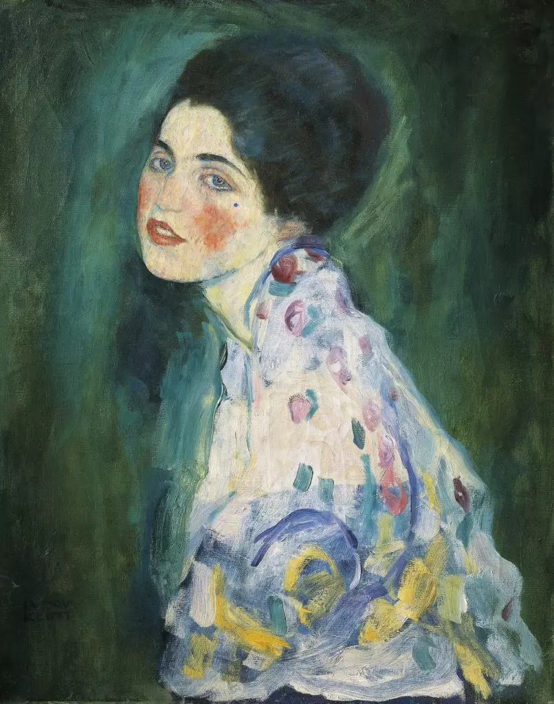 Ritratto di signora di Gustav Klimt (1916-1917). Foto di DeAgostini/Getty Images.