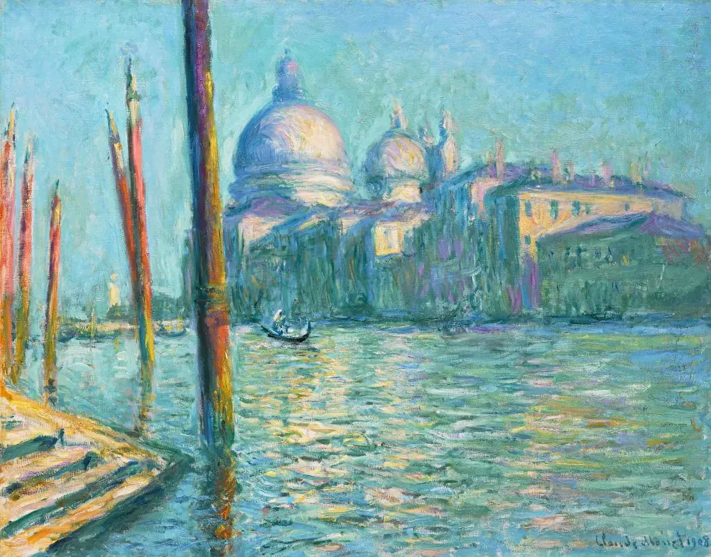 Claude Monet, Le Grand Canal e Santa Maria della Salute (1908). Cortesia da Sotheby's.