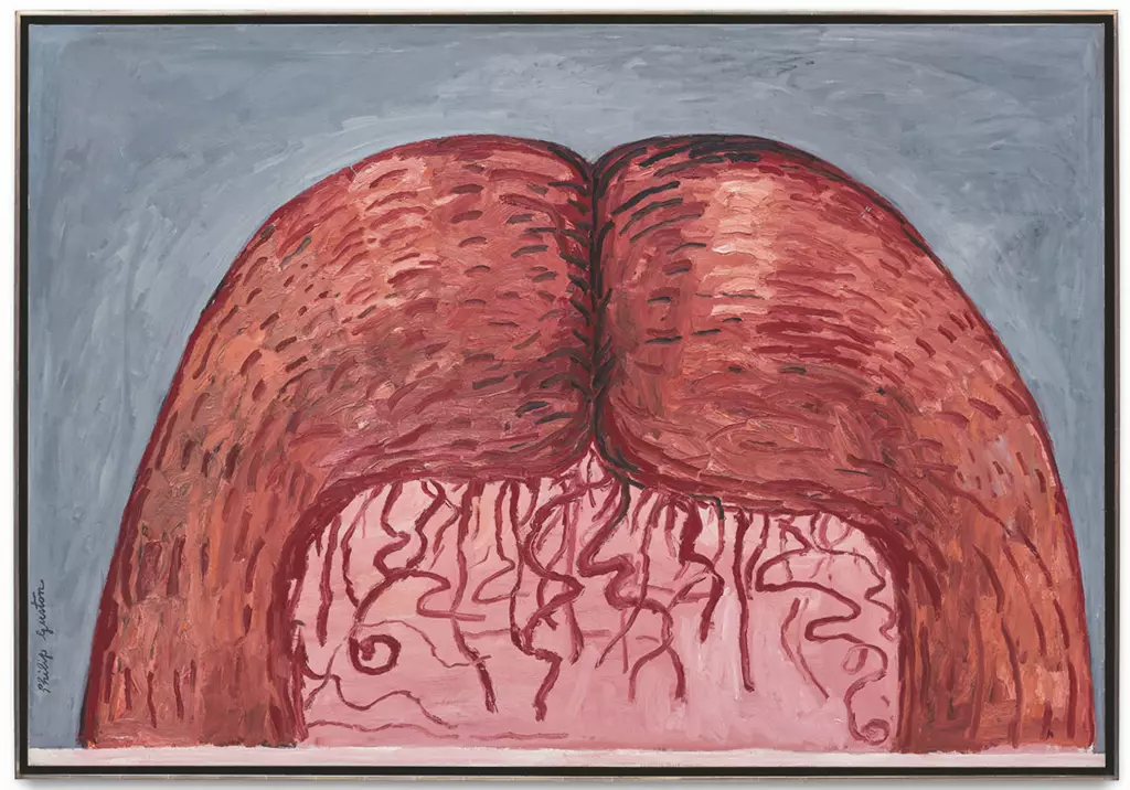 Philip Guston, Musa (1975). Litrato: Jon Etter. © Ang Estate ni Philip Guston Sa maayong kabubut-on sa Estate ug Hauser & Wirth.