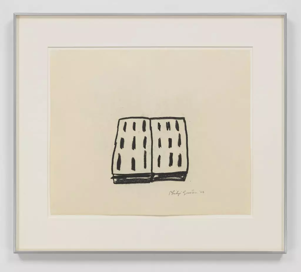 Philip Guston, Amazina (1968). Ifoto: Genevieve Hanson © Isambu ya Philip Guston Tuyikesha Umutungo na Hauser & Wirth.