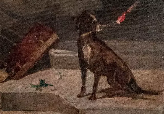 Detalo de Anonymous, Madono de la Rozario kaj Sankta Dominiko (1850/1899).