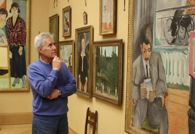 Alex Trebek besøger det nye Barnes Museum i Philadelphia ved åbningen i 2013. Foto udlånt af Barnes Museum, Philadelphia.