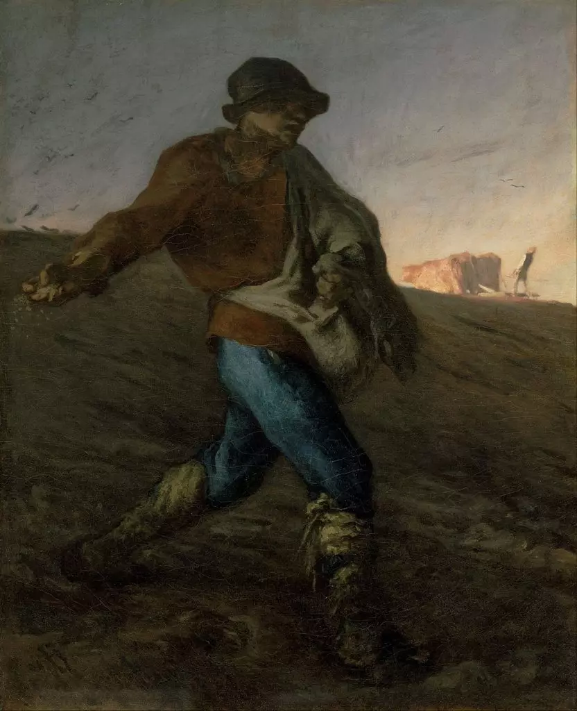 Jean-Francois Millet, The Sower (1850) ។ ការអនុញ្ញាតពីសារមន្ទីរវិចិត្រសិល្បៈ, បូស្តុន។